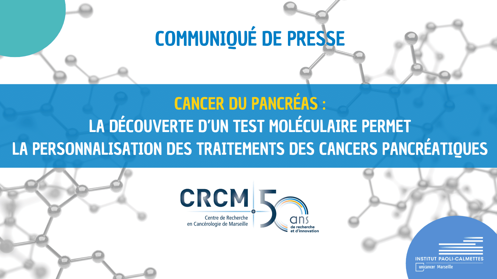 Cancer du pancréas : La découverte d’un test moléculaire permet la ...